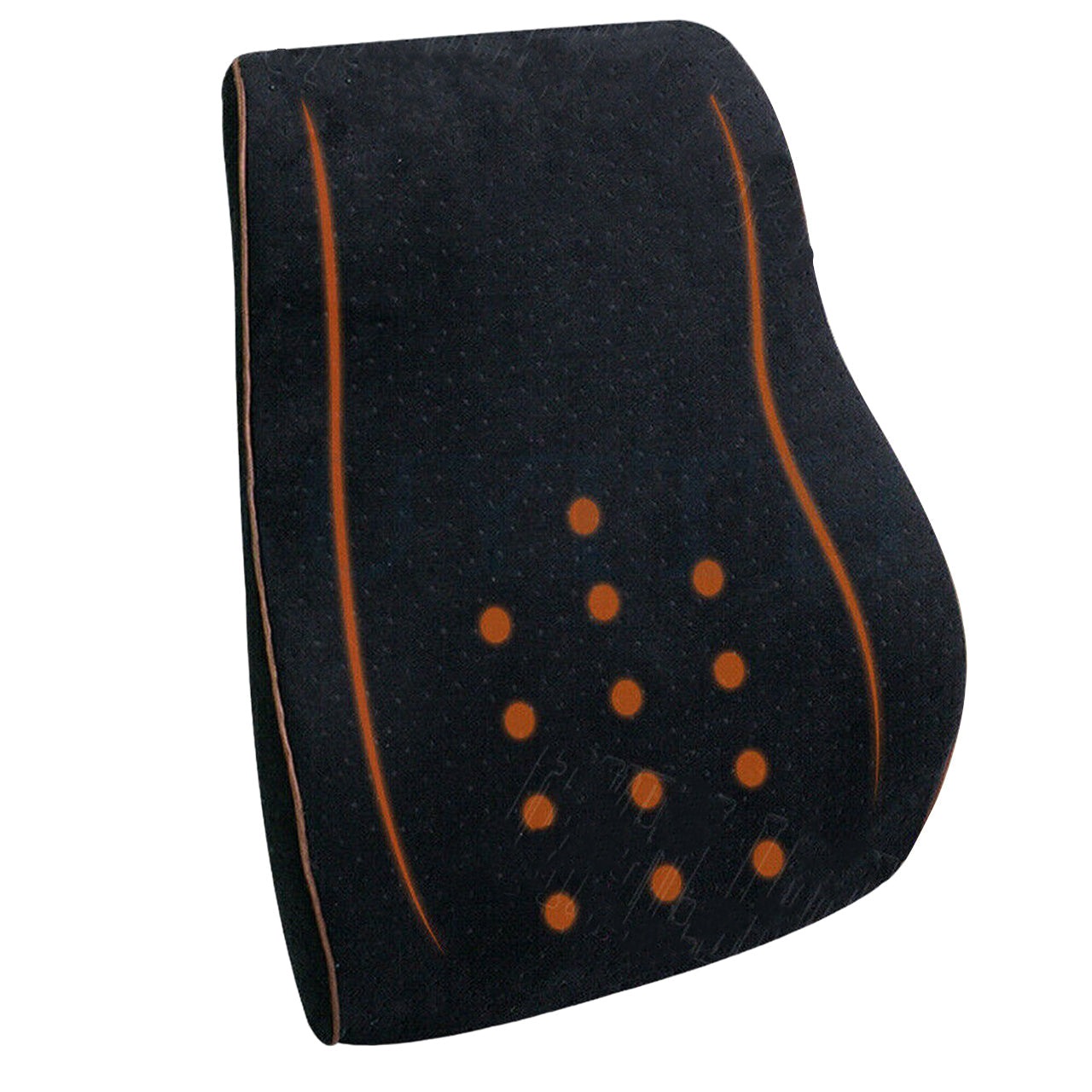 Buy Lumbar Support Memory Foam Back Cushion for Home Car Office Use ...