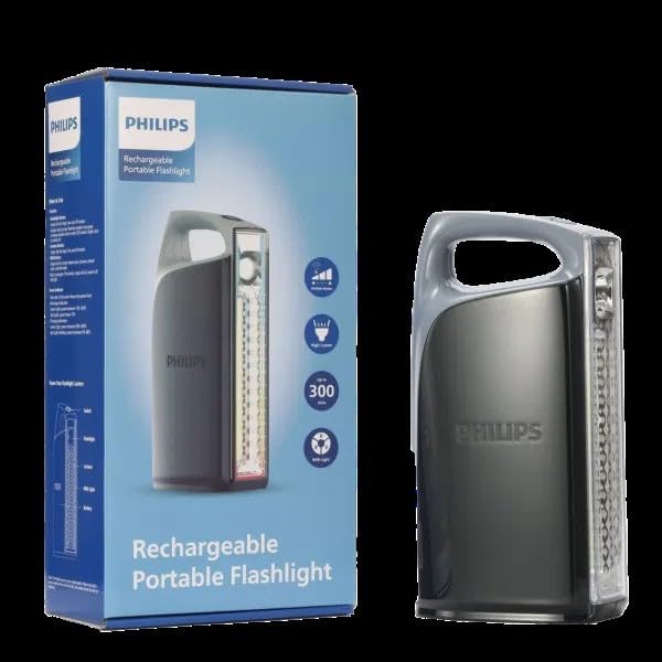 Buy Philips ABS Multi-Functional Rechargeable Flashlight, Portable ...