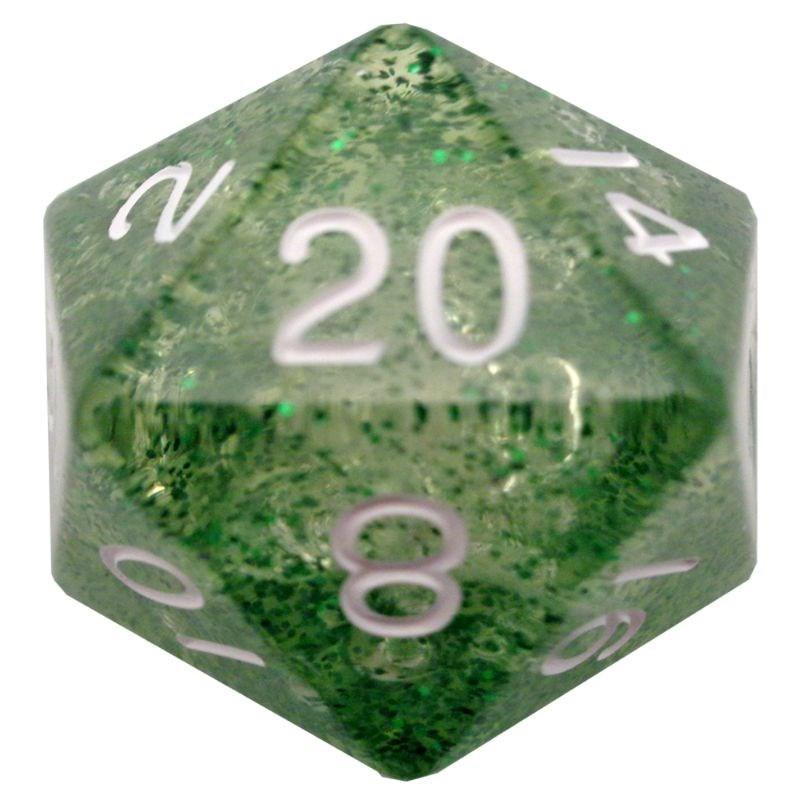Buy Dice - Mega Acrylic d20 - Ethereal Green (MDG) - MyDeal Australia