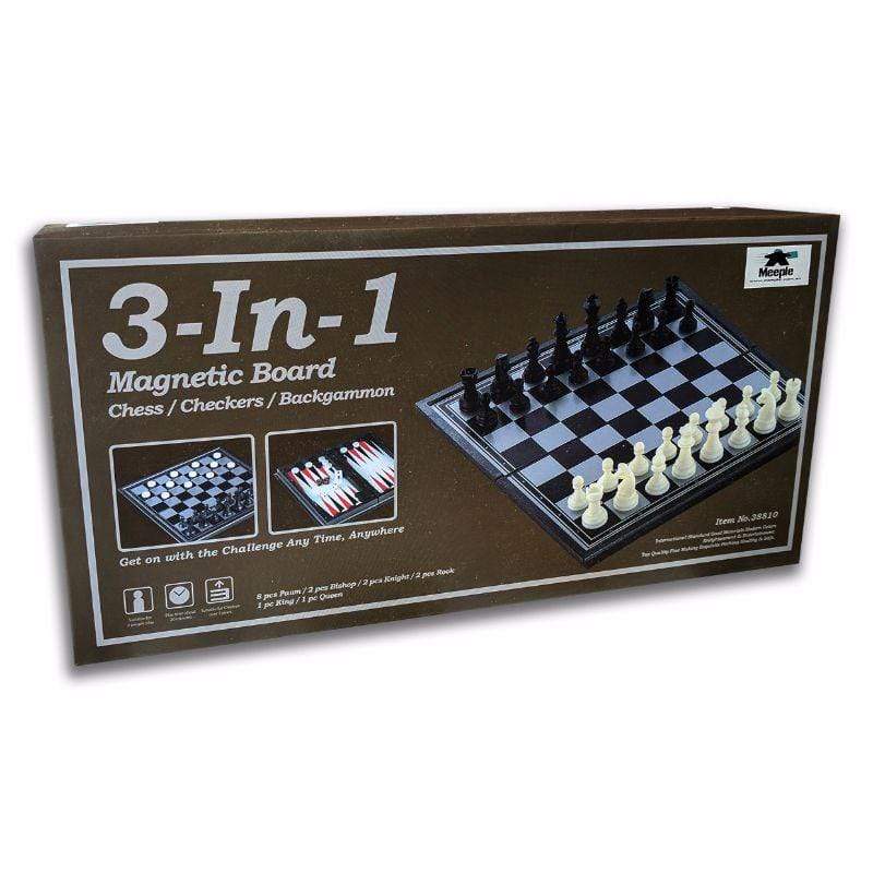 Buy The Puzzle and Games - Magnetic Games 3 in 1 Magnetic Chess ...