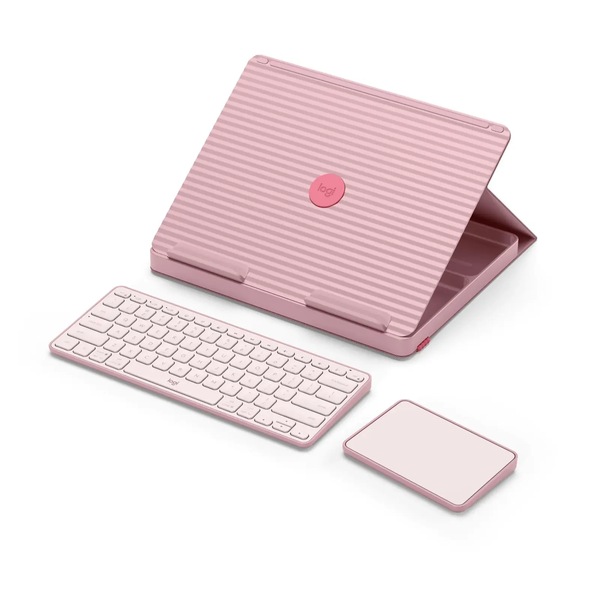 Buy Logitech Casa Pop-Up Desk (Bohemian Blush) - MyDeal Australia