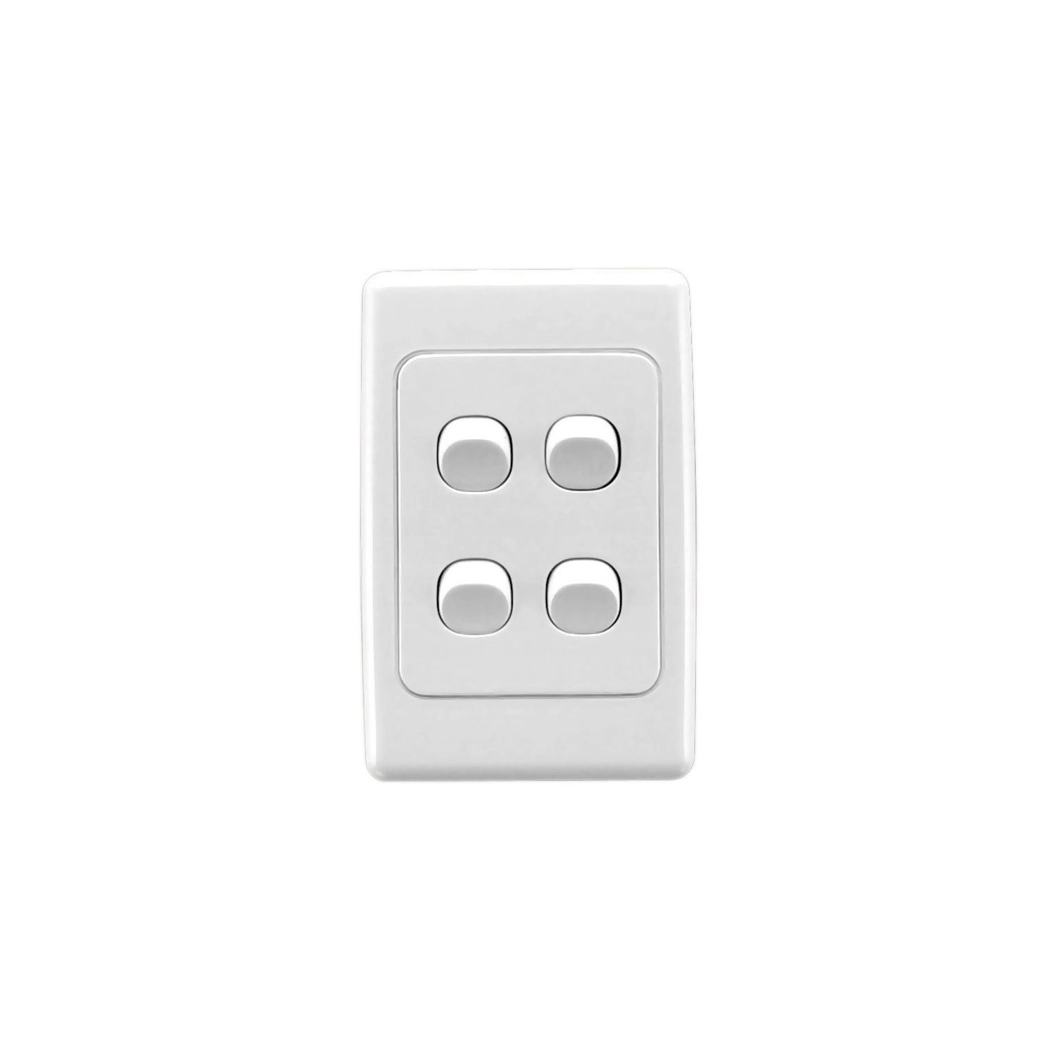 Buy Clipsal 2000 Series Four Gang Flush Light Switch 10Amp Vertical ...