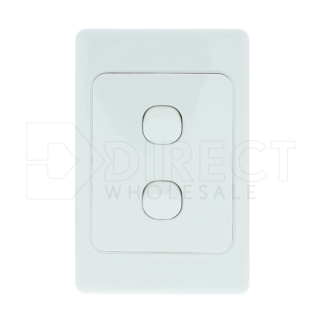 Buy Clipsal 2000 Series Two Gang Weatherproof Light Switch Vertical ...