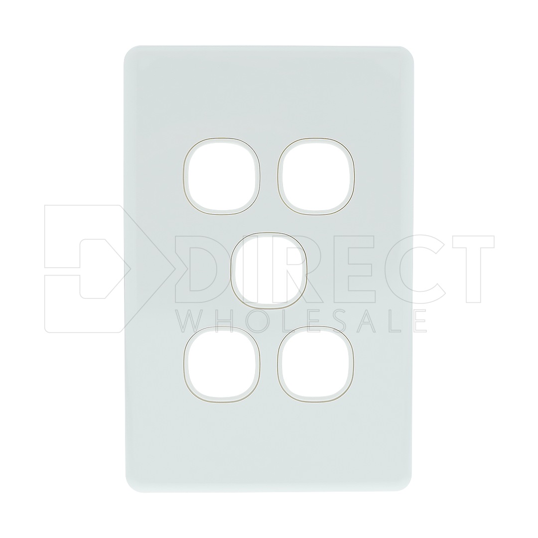 Buy Clipsal Classic C2000 Series Five Gang Grid And Plate Horizontal ...