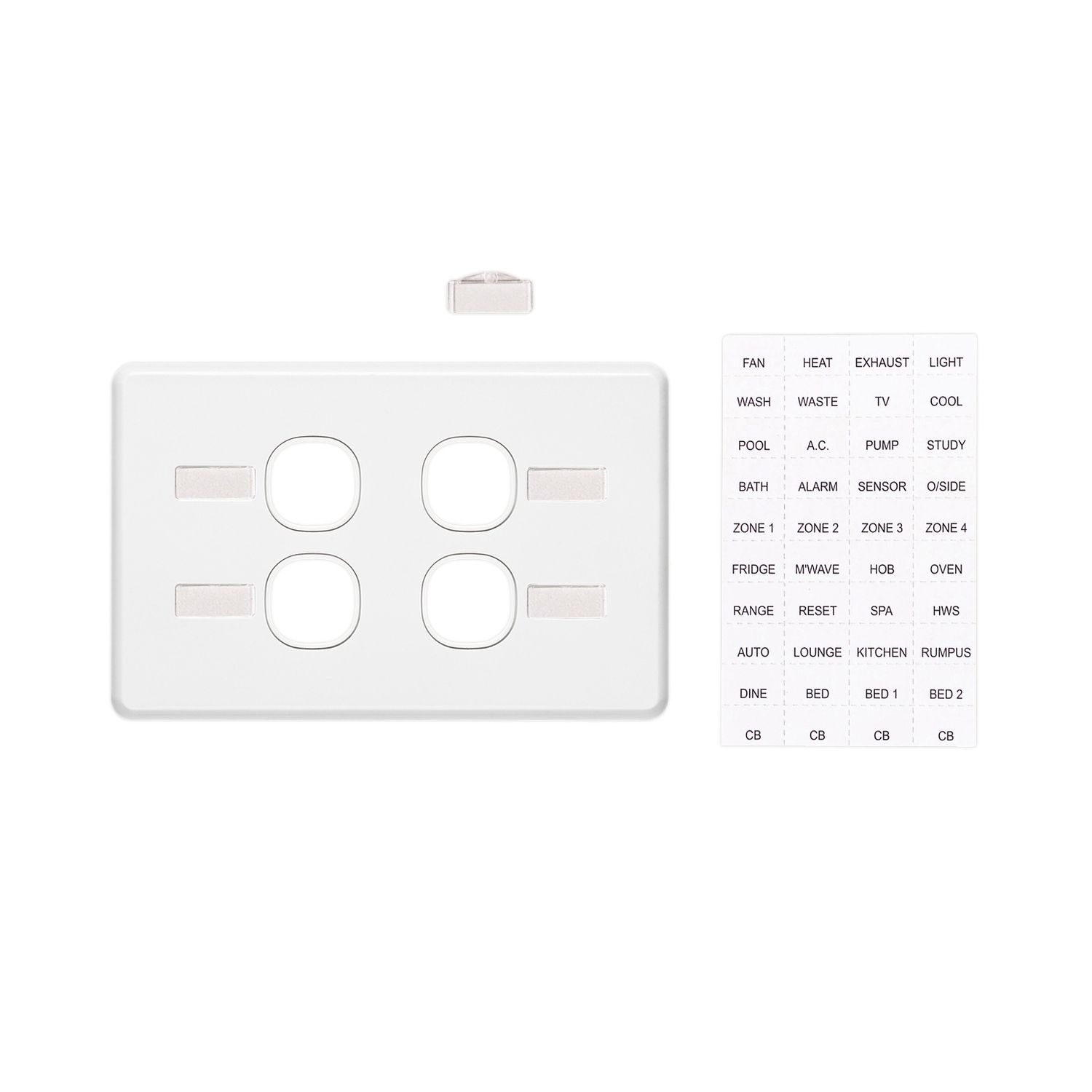 Buy Clipsal Classic C2000 Series Grid 4G Horiz With Id Cover - C2034HI ...