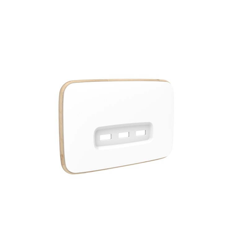 Buy Clipsal Iconic Essence cover frame, 3 USB charger, hori, arctic ...