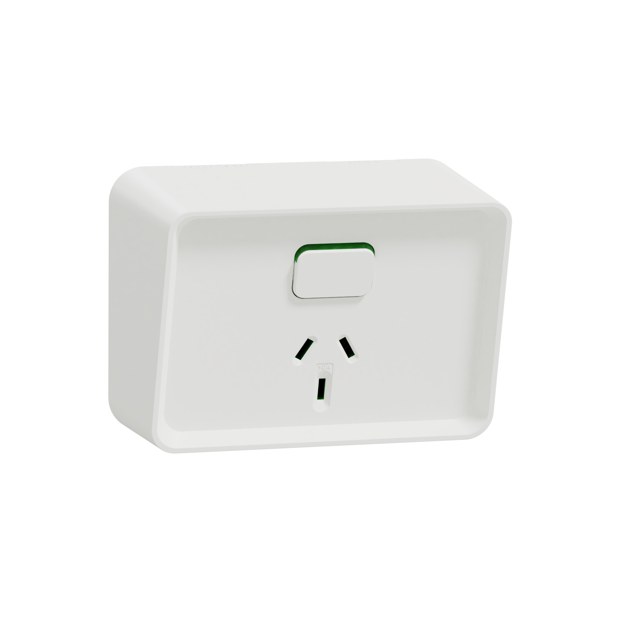 Buy Clipsal Iconic Outdoor, Single, Switched socket outlet, horizontal ...