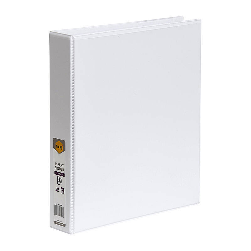Buy Marbig Clearview Insert Binder A4 38mm 2D White - MyDeal Australia
