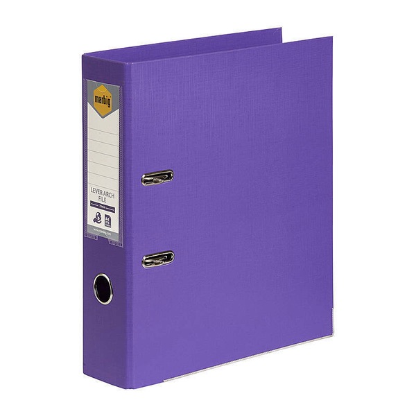 Buy Marbig Lever Arch File A4 Pe Purple - MyDeal Australia