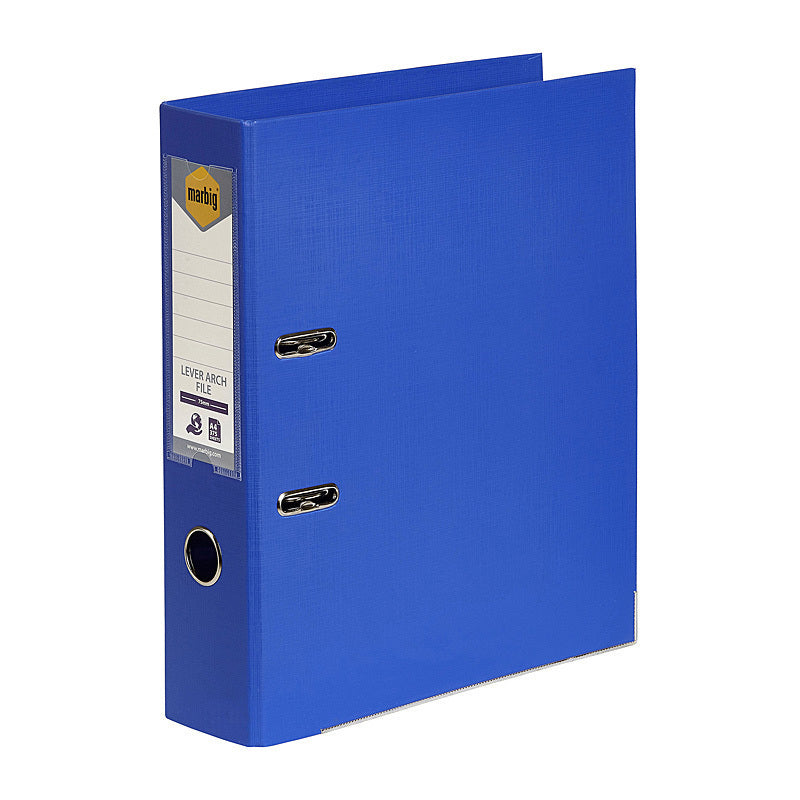 Buy Marbig Lever Arch File A4 Pe Royal Blue - MyDeal Australia