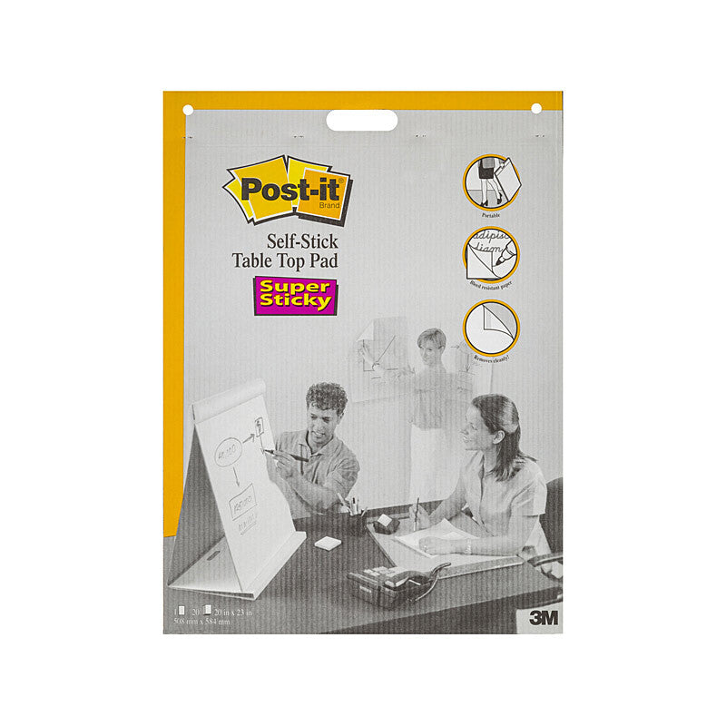 Buy Post-It Super Sticky Easel Tabletop Pad White 508 x 584mm - MyDeal ...