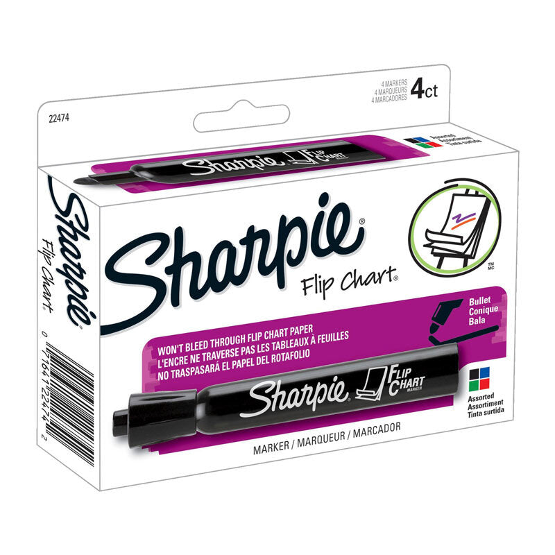 Buy SH Flip Chart Markers Asst Pk4 - MyDeal Australia