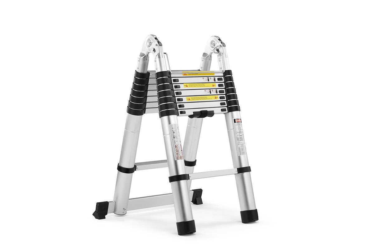 Buy 5m Telescopic Foldable Ladder - MyDeal Australia
