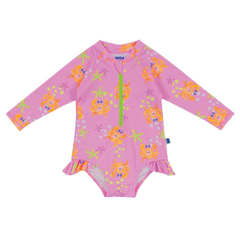 Buy Bambi Mini Co. x SWIM - Splash Happy Swimsuit Onesie - Pink Crab ...