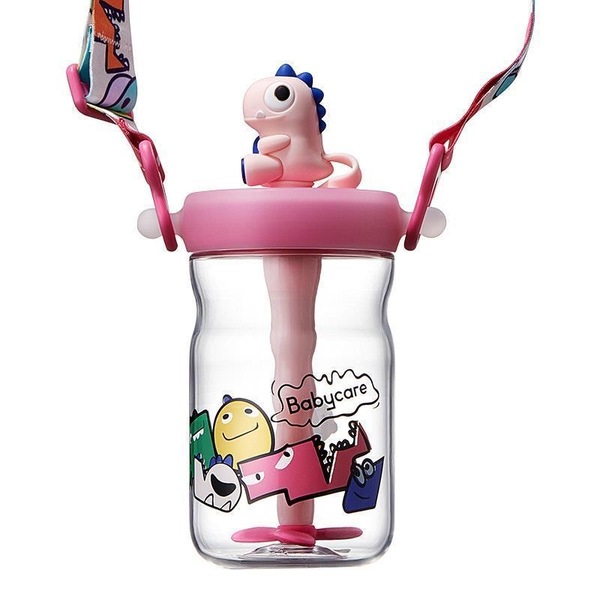 Buy Bc Babycare T-REX TOBY Water Straw Cup - Pink - MyDeal Australia