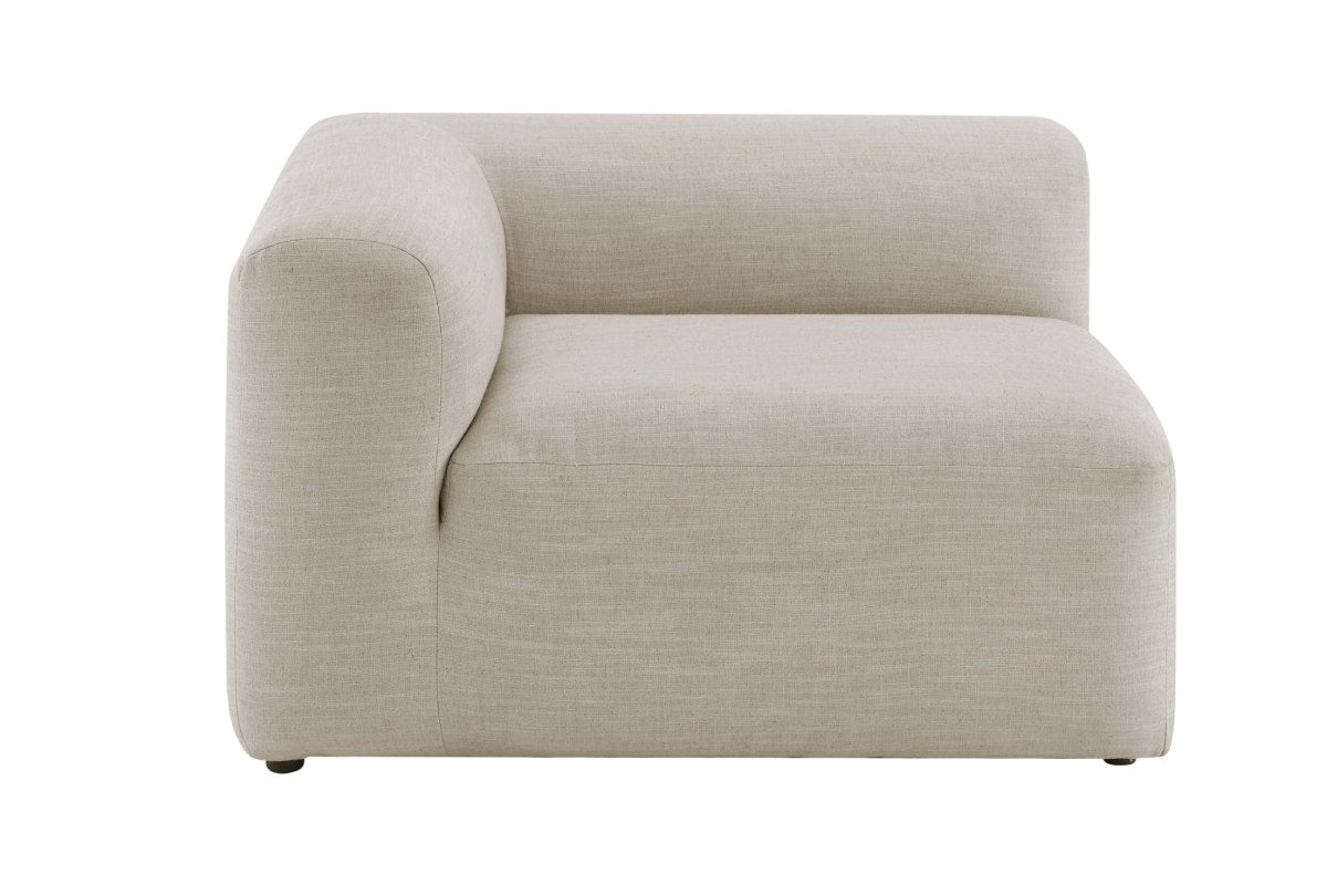 Buy Brosa Paradiso Relax Modular Sofa End Left - Linen Sand - MyDeal ...