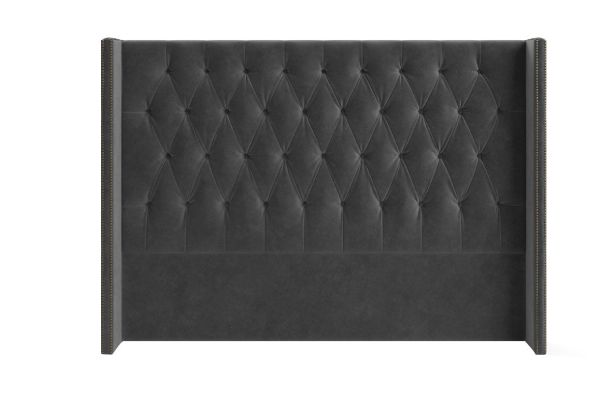 Buy Brosa Stella Winged Bed Head - Cosmic Anthracite; Queen - MyDeal ...