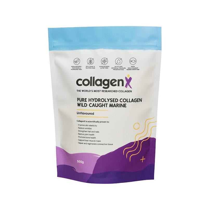 Buy CollagenX Pure Wild Caught Marine Collagen Peptide Powder - 500g ...
