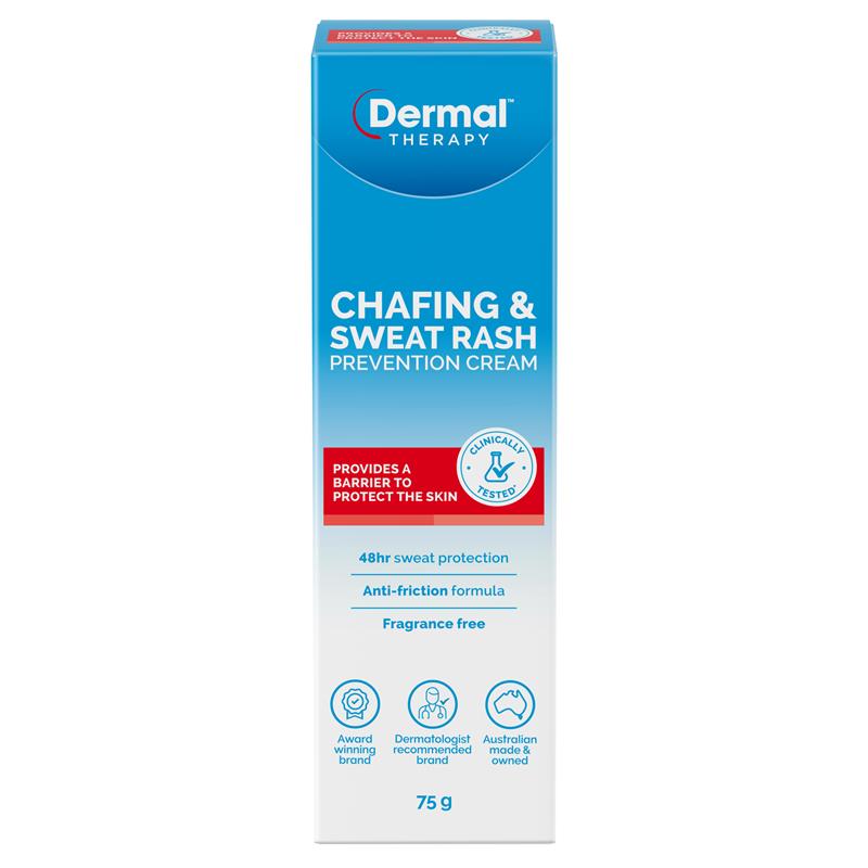 Buy Dermal Therapy Chafing & Sweat Rash Cream 75g - Skin Protection ...