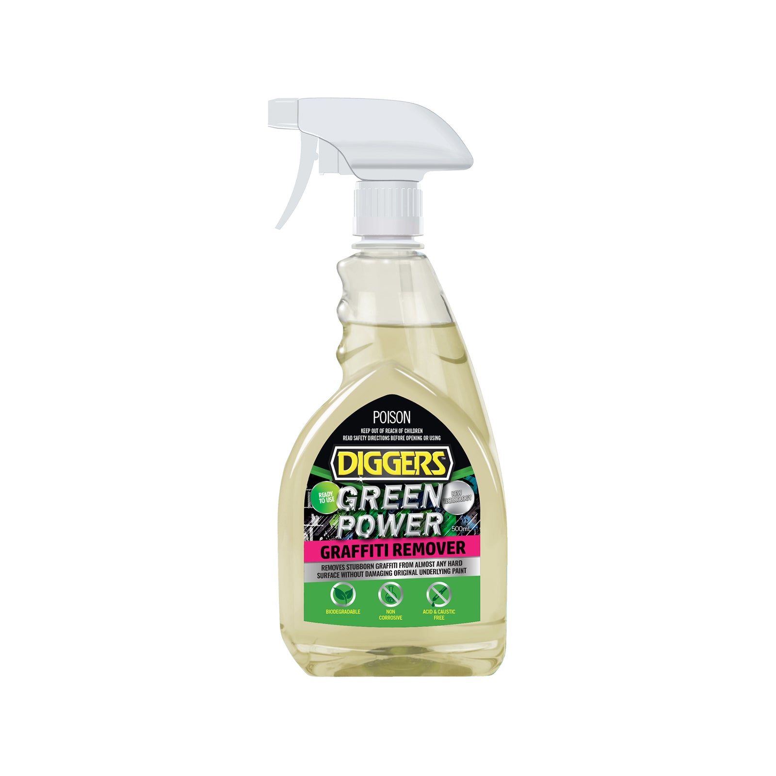Buy DIGGERS 500ml Green Power Graffiti Remover - MyDeal Australia