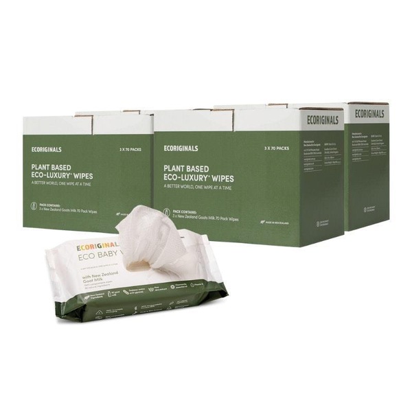 Buy Ecoriginals Organic Goat Milk Baby Wipes - 12 Packs - MyDeal Australia