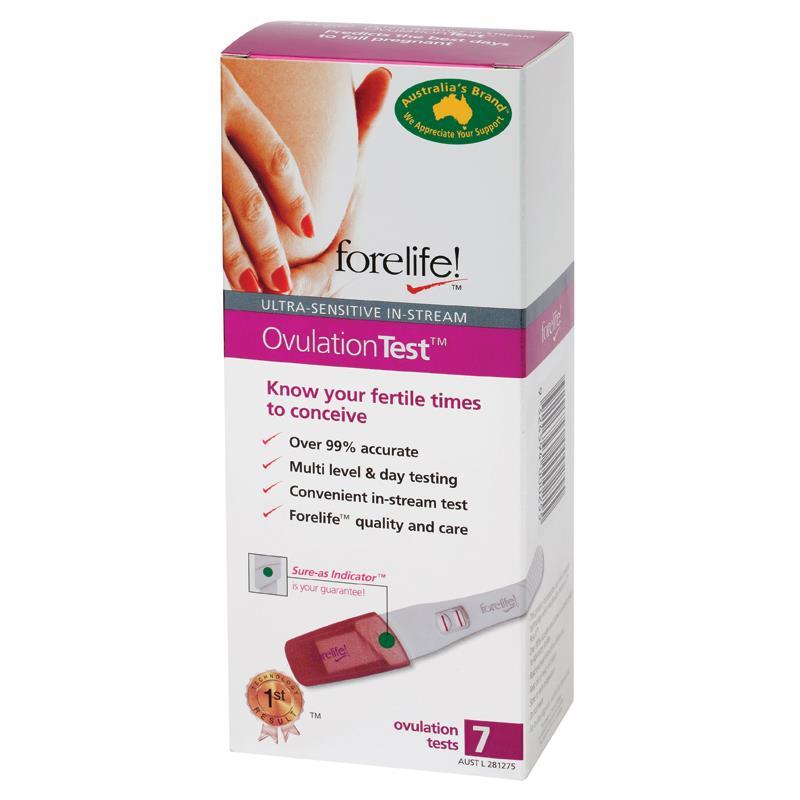 Buy Forelife Ultra Sensitive Ovulation 7 Test - Predict Your Fertility ...