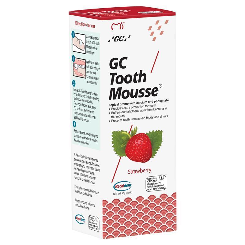 Buy GC Tooth Mousse Strawberry 40g - Sweet Enamel Care - MyDeal Australia