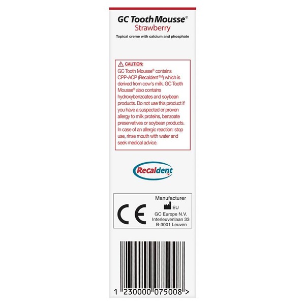 Buy GC Tooth Mousse Strawberry 40g - Sweet Enamel Care - MyDeal Australia