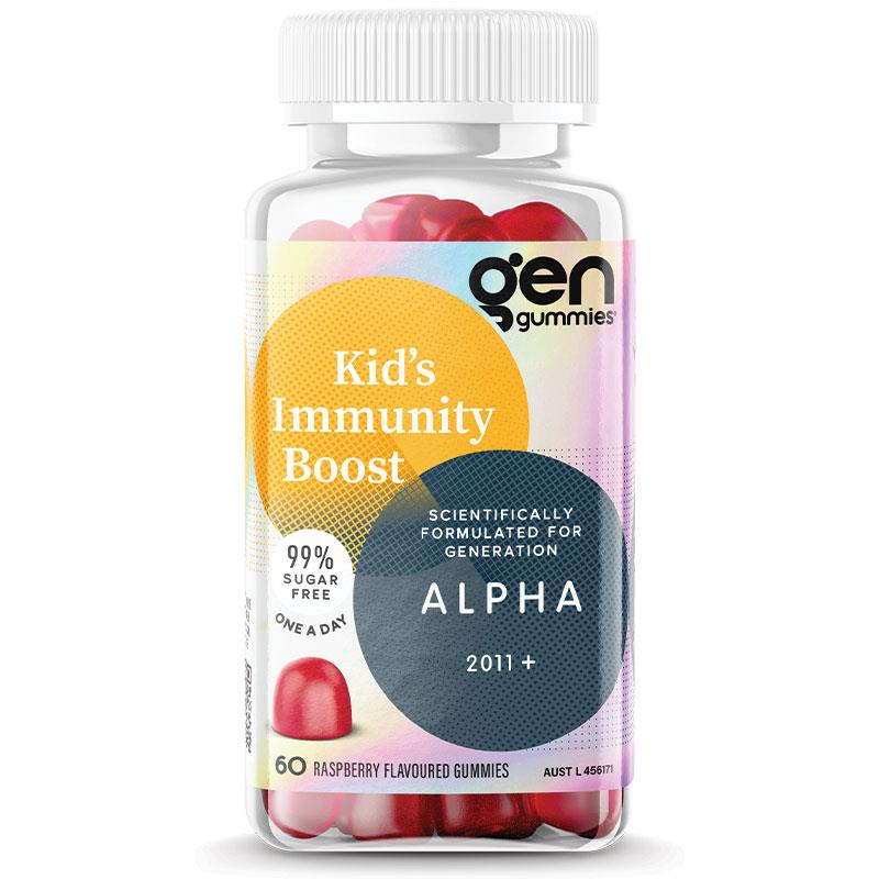 Buy GEN Alpha Gummies Kid's Immunity Boost - Raspberry 60 Pack - MyDeal ...