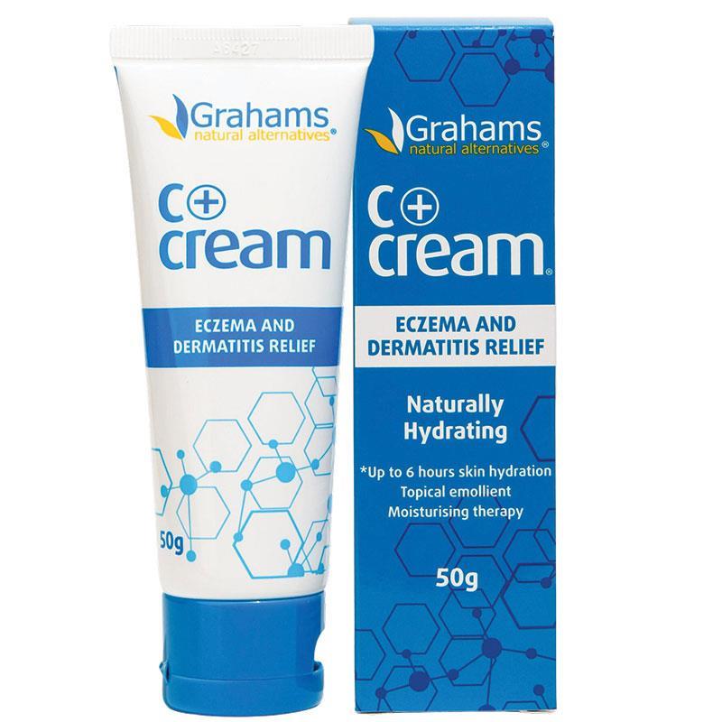 Buy Grahams C+ Eczema & Dermatitis Cream 50g - Natural Skin Relief ...