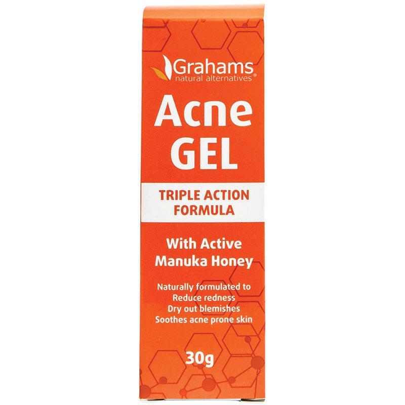 Buy Grahams Natural Acne Gel 30ml - Triple Action Acne Treatment ...