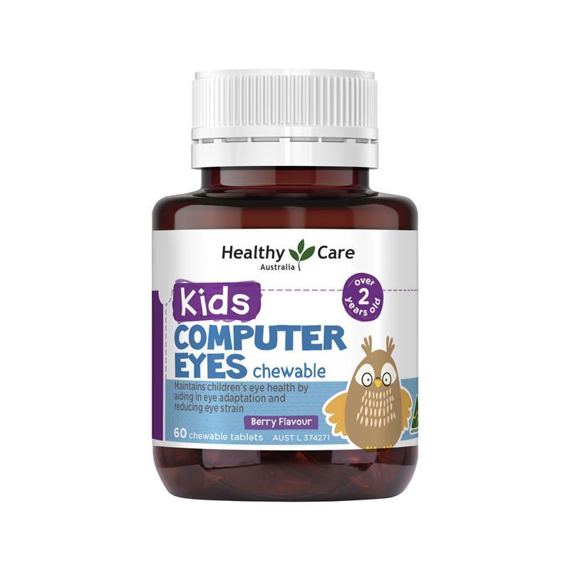 Buy Healthy Care Kids Computer Eyes 60 Chewable Tablets - Natural Eye ...