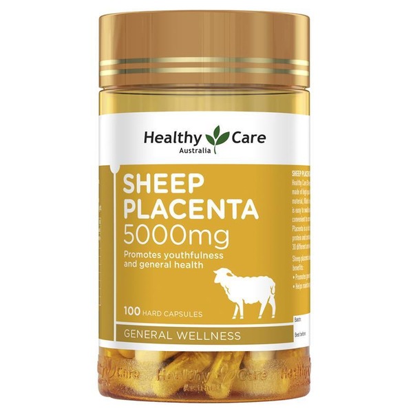 Buy Healthy Care Sheep Placenta 5000mg - 100 Capsules - MyDeal Australia