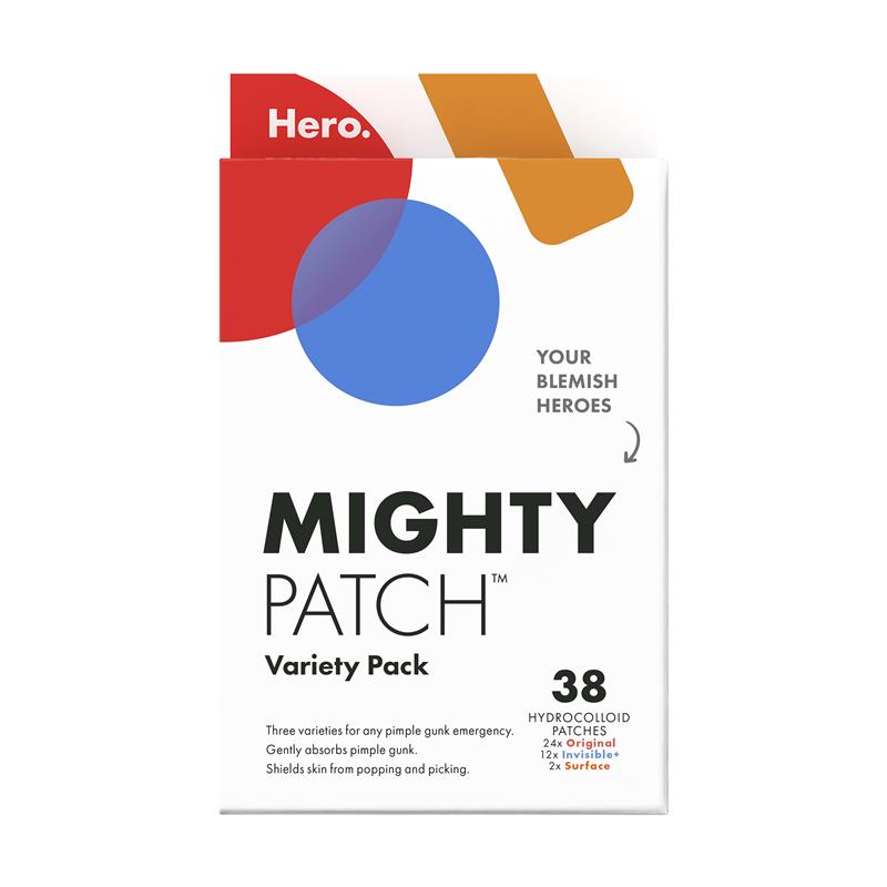 Buy Hero Mighty Patch Variety 38pk - All-in-One Pimple Patch Solution - MyDeal Australia