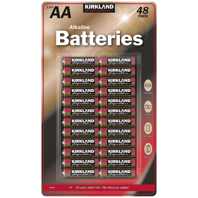 Buy Kirkland Signature AA Alkaline Batteries 48 Pack - MyDeal