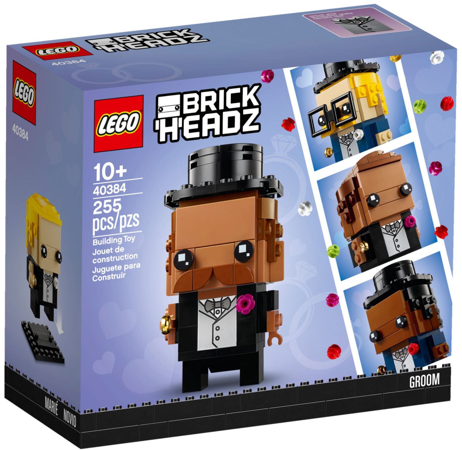 Buy LEGO 40384 BrickHeadz Wedding Groom - Customizable Gift - MyDeal ...