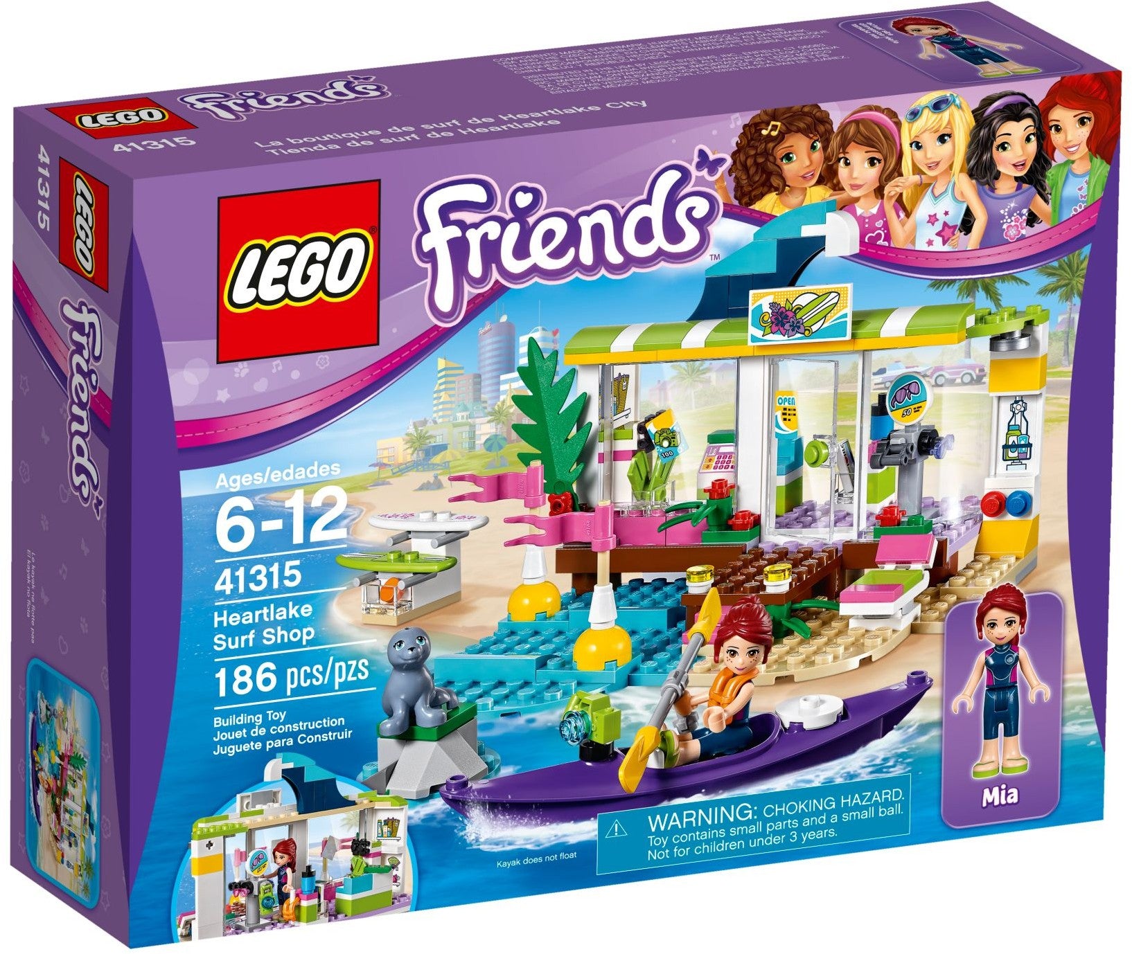 Buy LEGO 41315 Heartlake City Surf Shop with Mia & Seal - MyDeal Australia