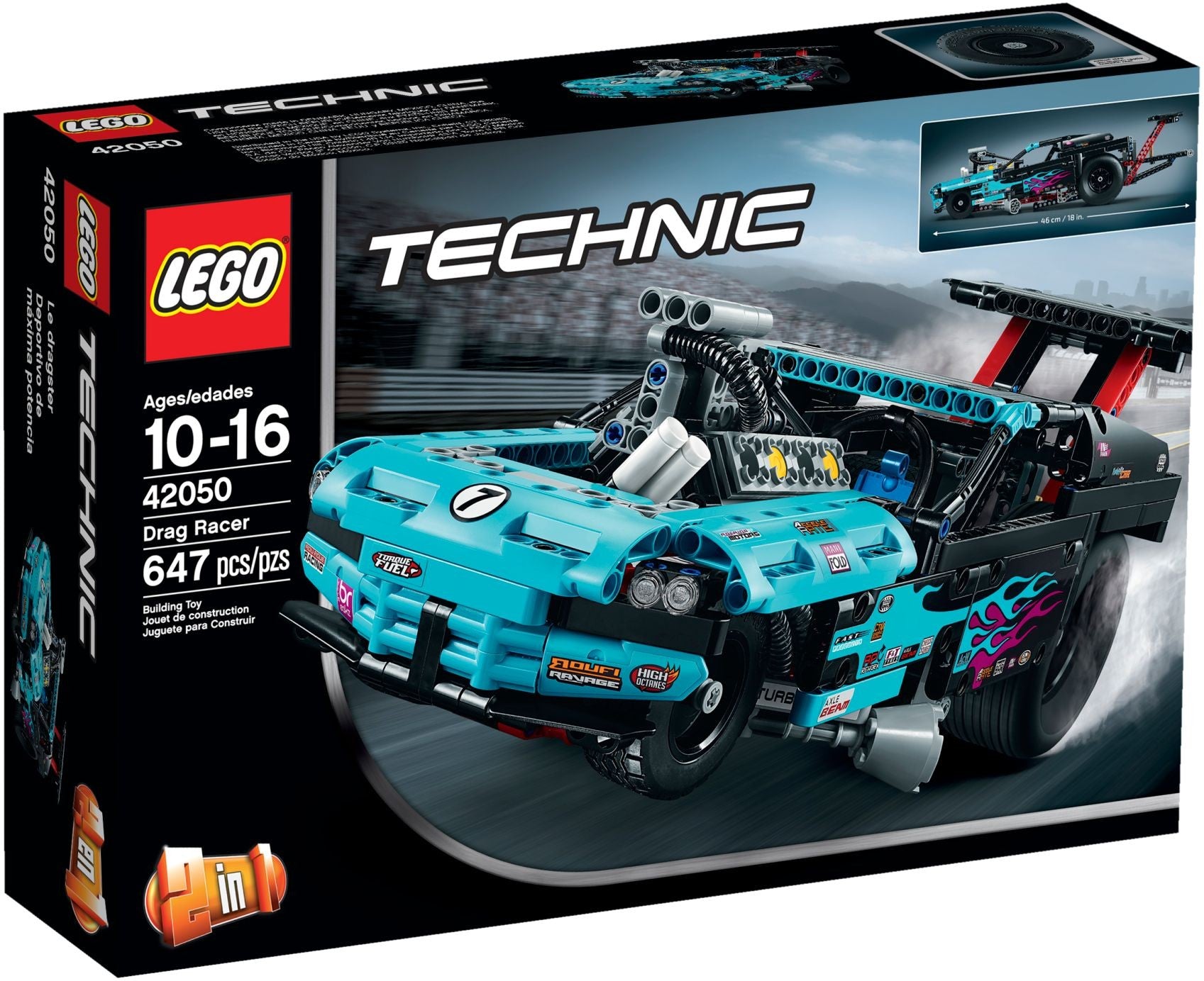 Buy LEGO 42050 Drag Racer: Build & Race a Wheelie King! - MyDeal Australia