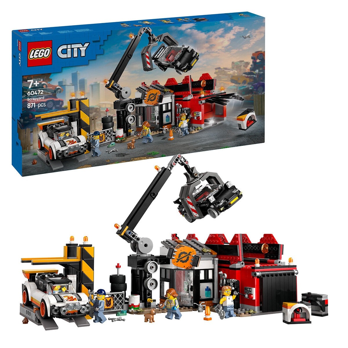 Buy LEGO City Scrapyard with Cars, Salvage Worker Toy for Ages 7 Plus ...