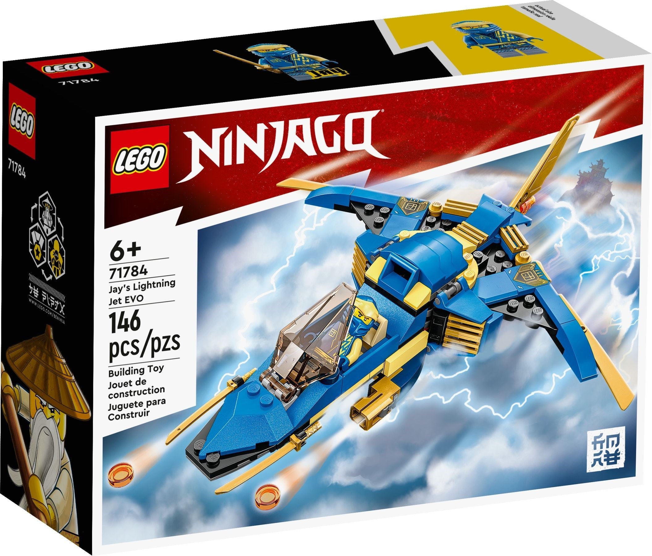 Buy LEGO Ninjago Series 71784 Jay's Lightning Jet EVO - MyDeal Australia