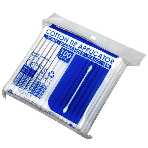 Buy Livingstone Cotton Tip Applicator - Double Tipped Plastic Stem, 7 ...