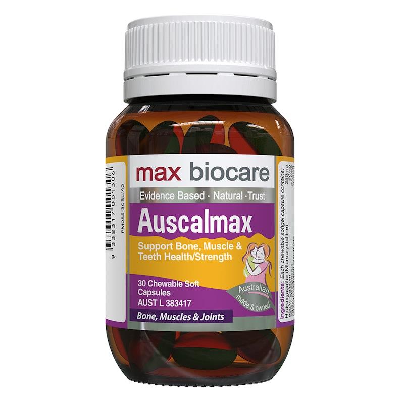 Buy Max Biocare Auscalmax 30 Capsules - Comprehensive Calcium ...