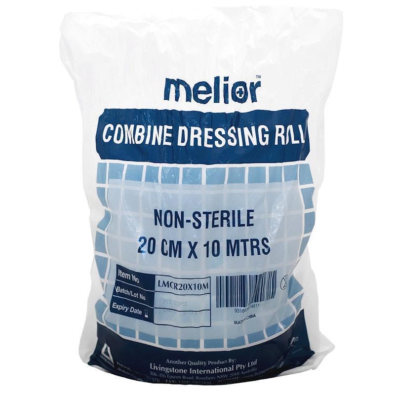 Buy Melior Combine Dressing Roll Non-Sterile 20cm x 10m - 1 Piece ...