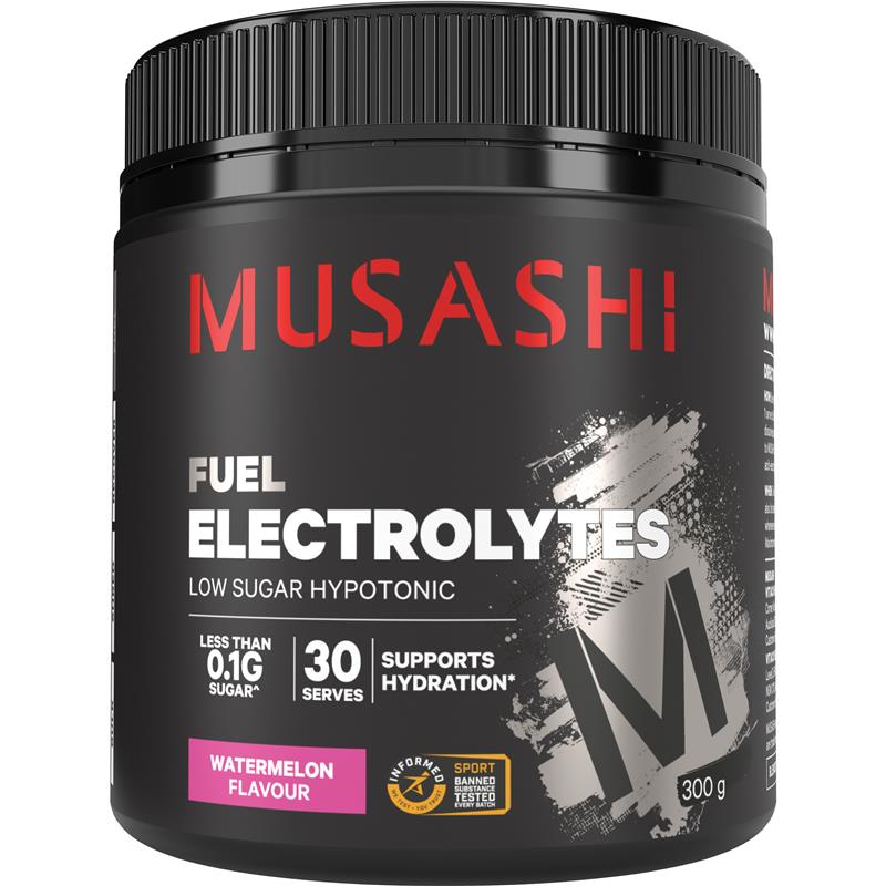 Buy Musashi Electrolytes Watermelon 300g - Hydration & Muscle Function ...