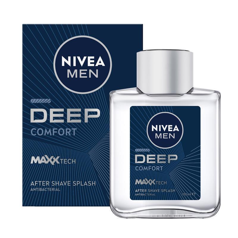 Buy NIVEA for Men Deep After Shave Splash 100ml - Refreshing Post-Shave ...