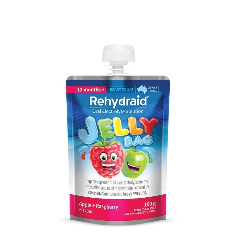 Buy Rehydraid Electrolyte Jelly Bags Apple Raspberry 24x100g - Fun ...
