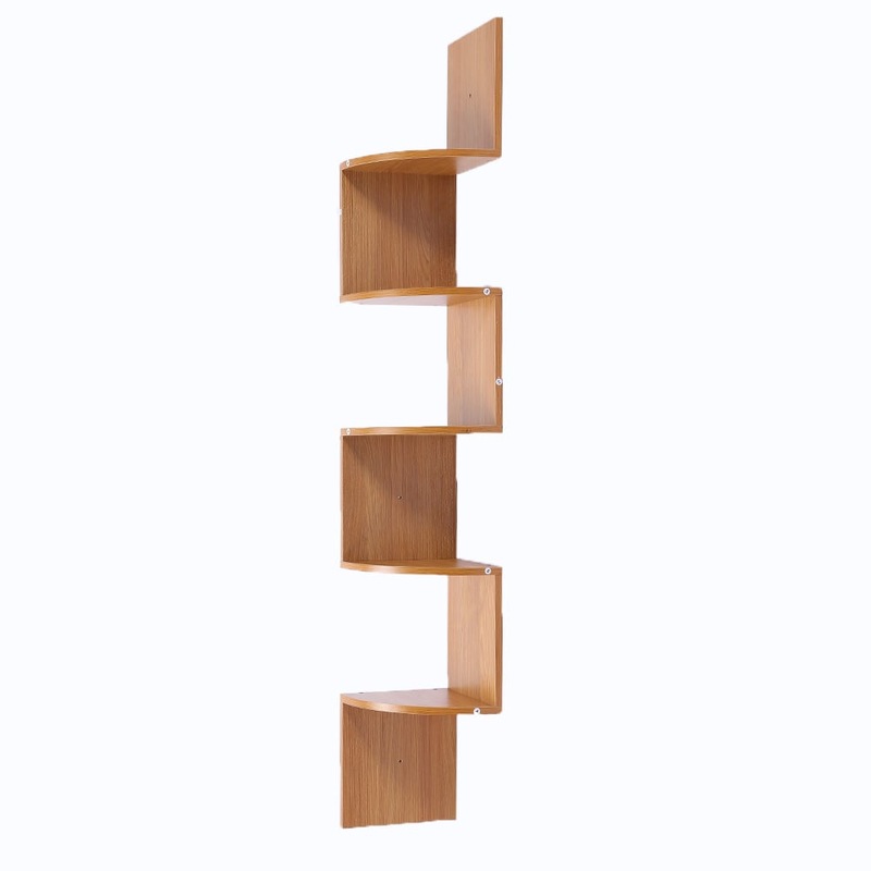 Buy Sarantino 5 Tier Corner Wall Shelf Display Shelves Dvd Book Storag ...