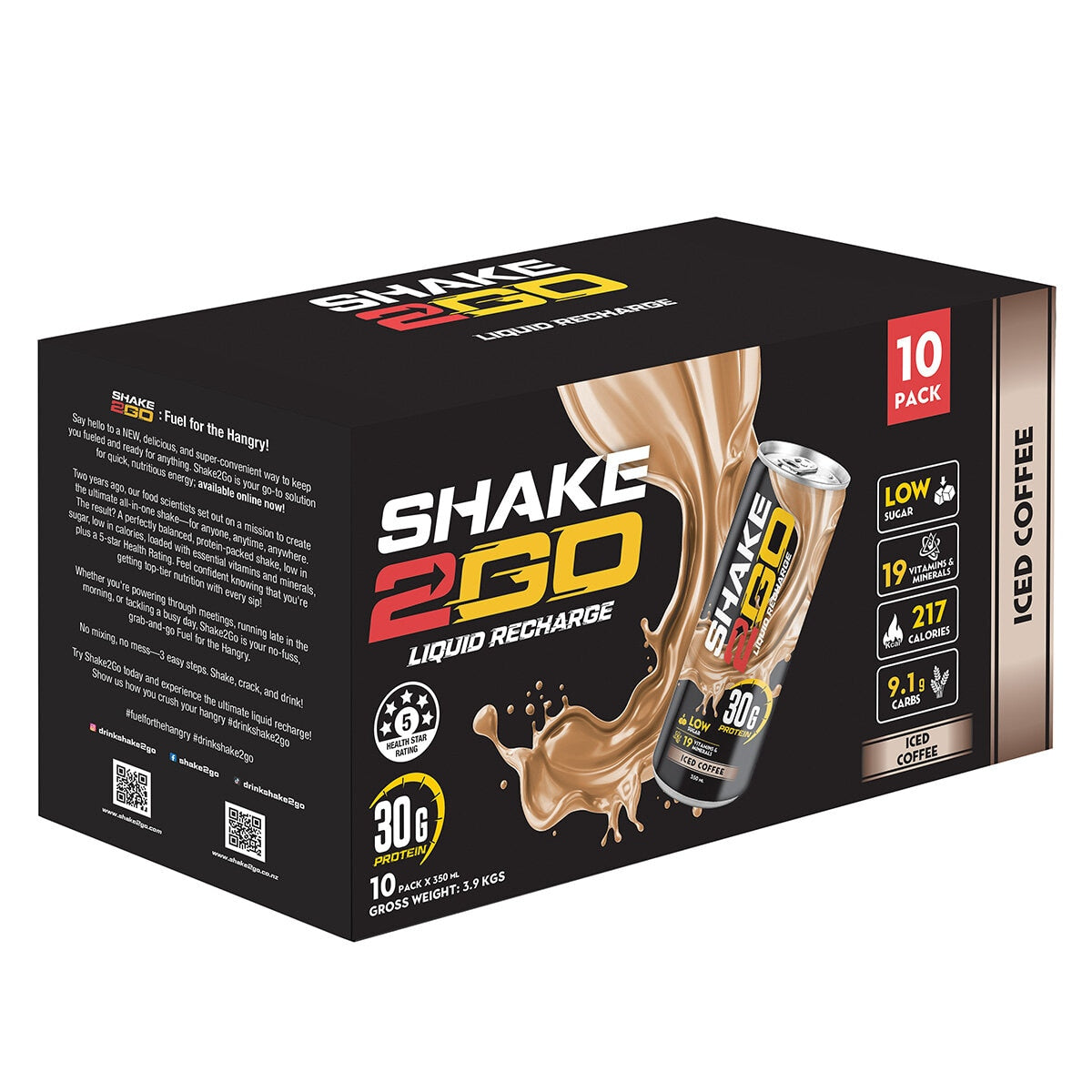 Buy Shake 2 Go Coffee Protein Shake 30g Protein Low Calorie Vitamins ...
