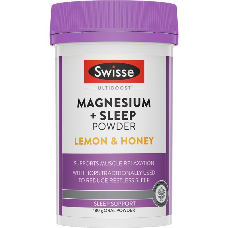 Buy Swisse Magnesium + Sleep Powder - 180g for Relaxation and Restful ...