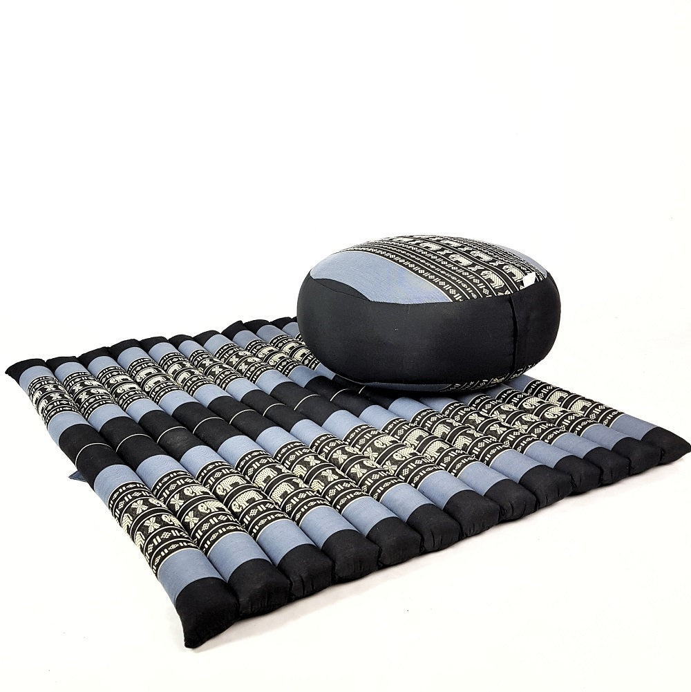 Buy Thai Meditation Cushion Set - Zafu & Zabuton, 100% Organic Kapok ...